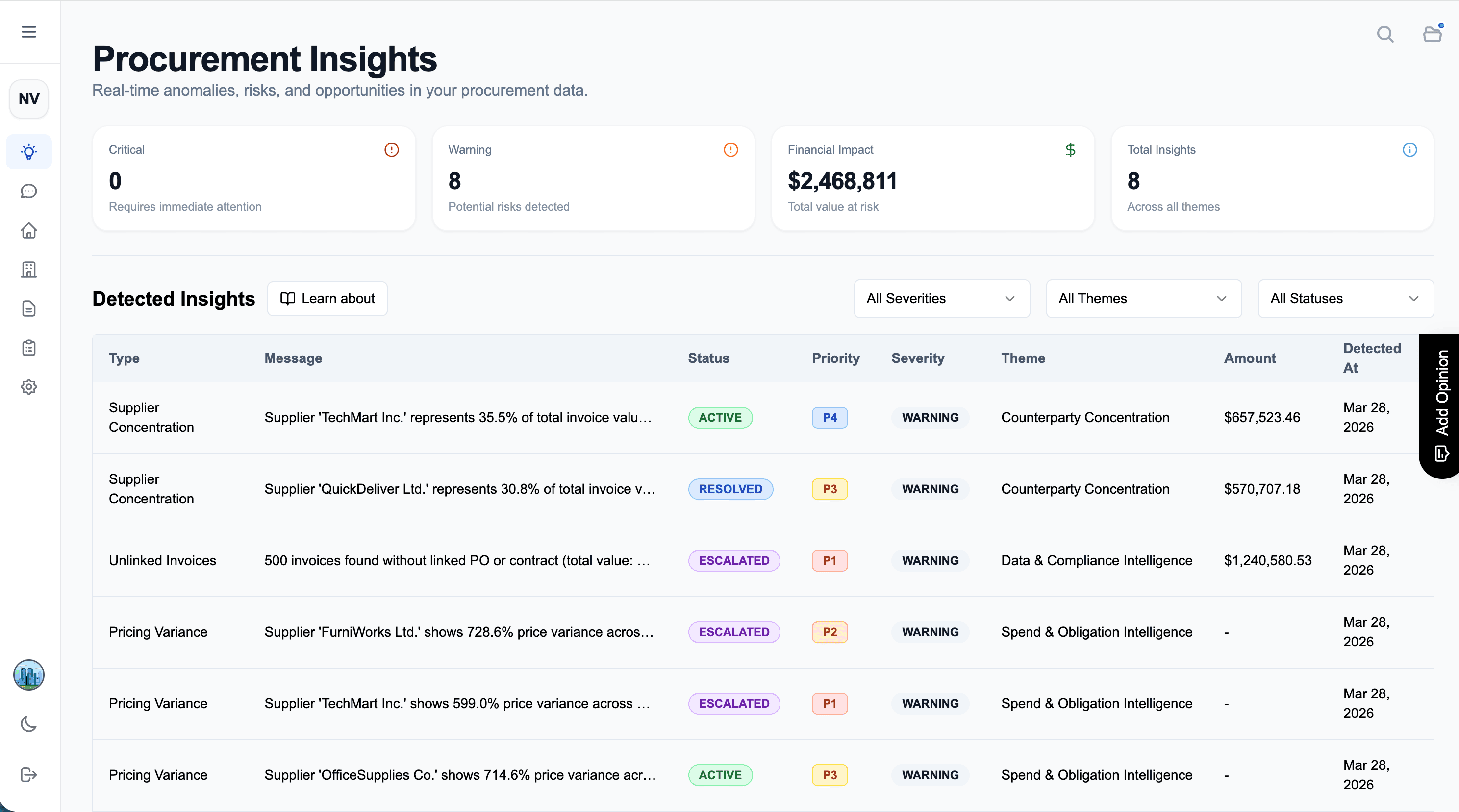 Lindle - Procurement Insights Engine for your CLM & ERP